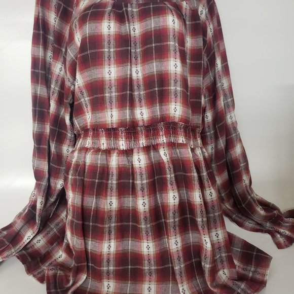 Suzanne Betro | Tops | Weekend Suzanne Betro Red Plaid Long Sleeve 3x ...